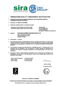 ATEX-QAN - International Metal Engineering